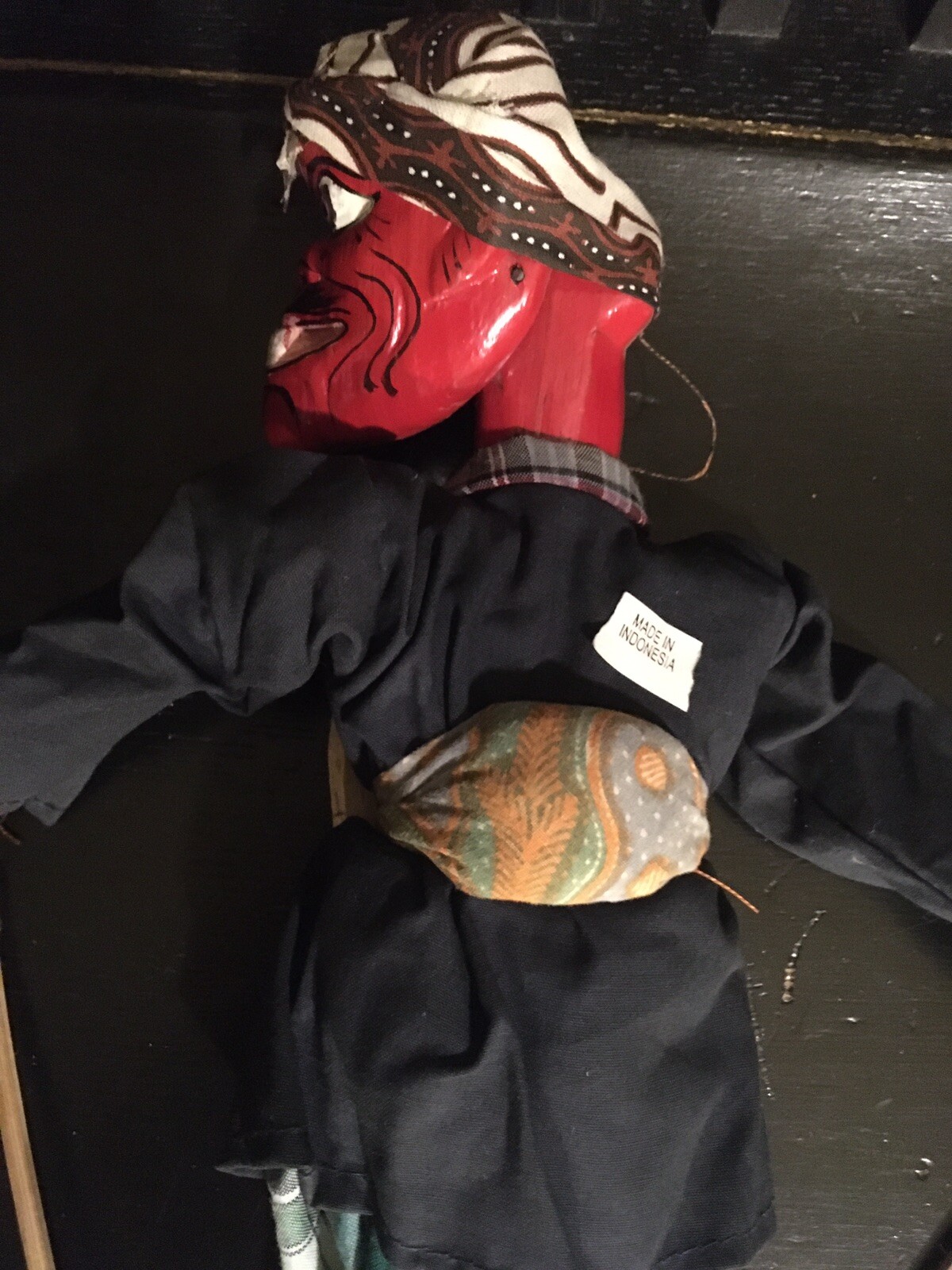 Vintage Wayang Doll Indonesian Wood Puppet Golek Asian Javanese Dance ...