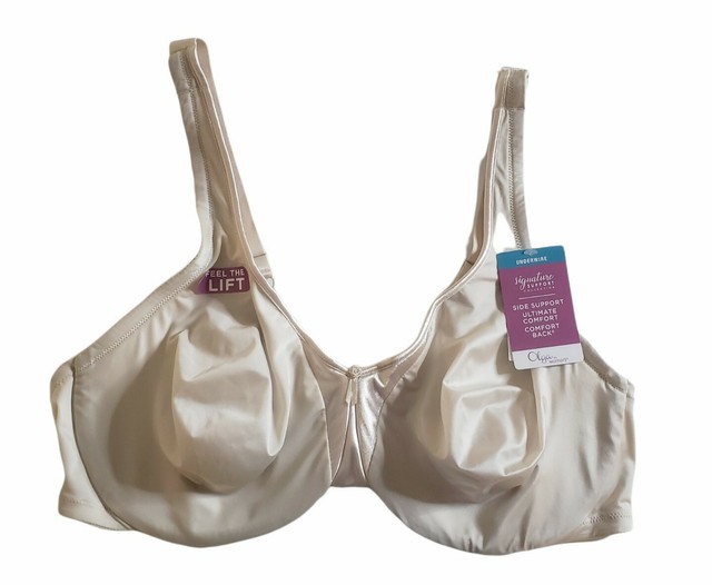 Olga 35002 Signature Support Satin Underwire Bra 36 D Butterscotch 36d ...