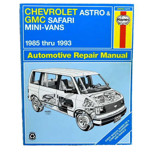 Haynes 1477 Chevrolet Astro & GMC Safari Mini Vans 1985 thru 1993 ...