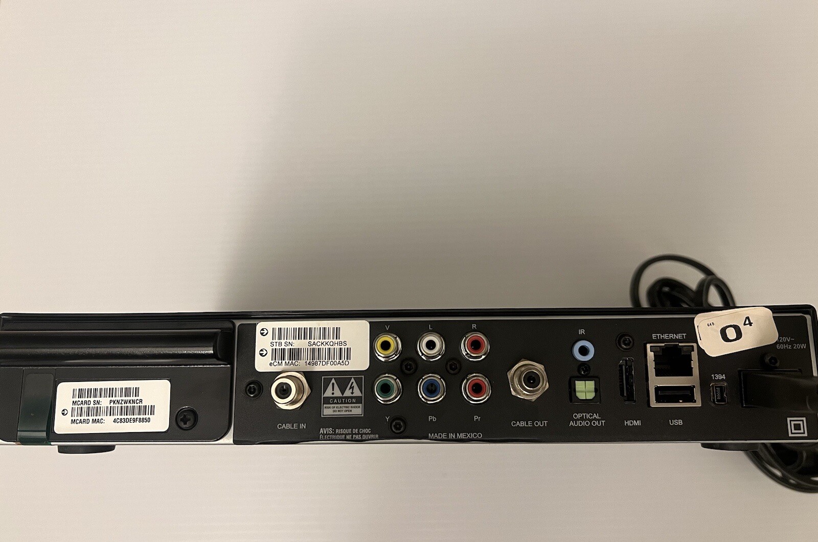 Cisco Technicolor 4742HDC2 High Definition Receiver / Cable Box. for ...