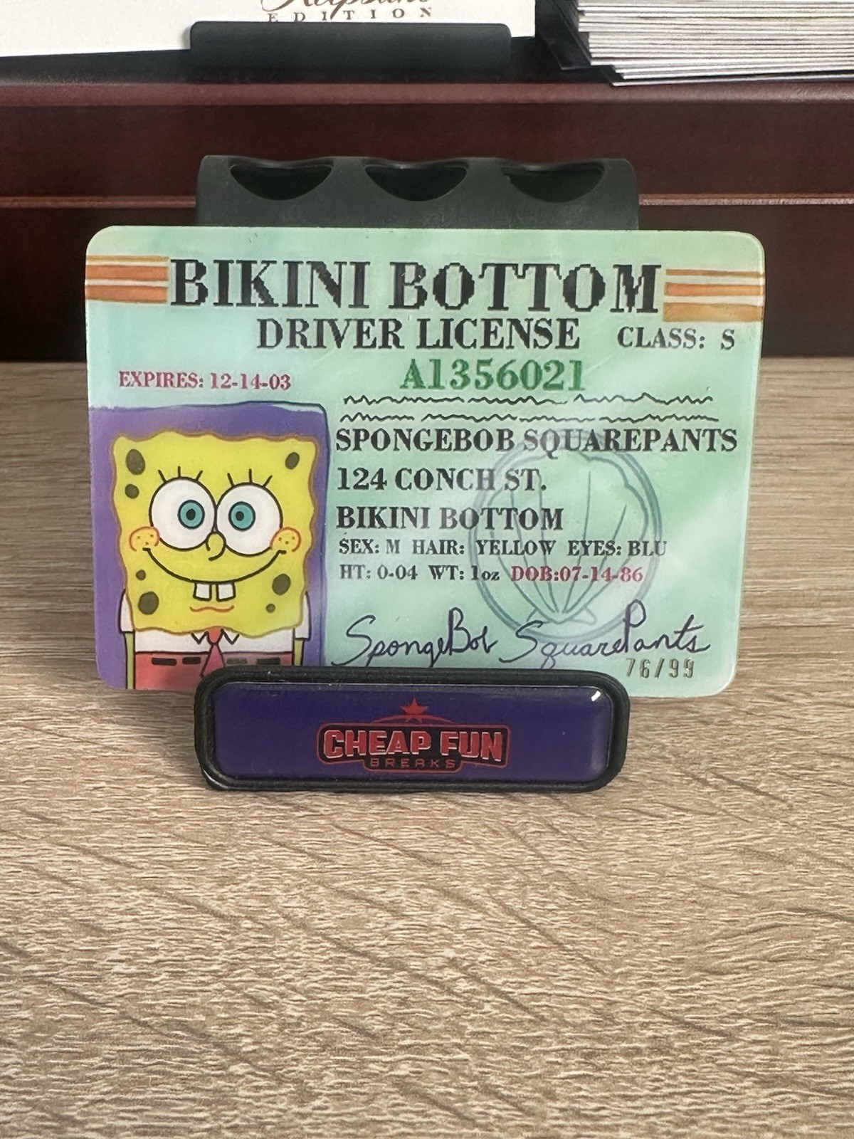 2025 Topps Chrome SpongeBob Bikini Bottom Driver License SSSP #SW-1 ...