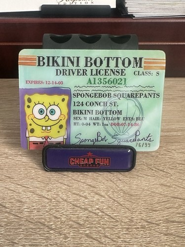 2025 Topps Chrome SpongeBob Bikini Bottom Driver License SSSP #SW-1 ...
