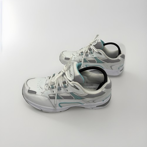 VIONIC Walker Classic Leather Walking Shoe Women’s Size 8.5 White/Grey ...