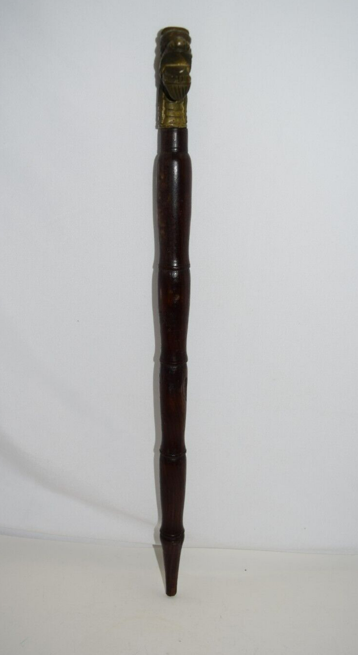 SHILLELAGH IRISH VINTAGE ANTIQUE STICK RARE DRAGON 18" CANE FIGHTING ...