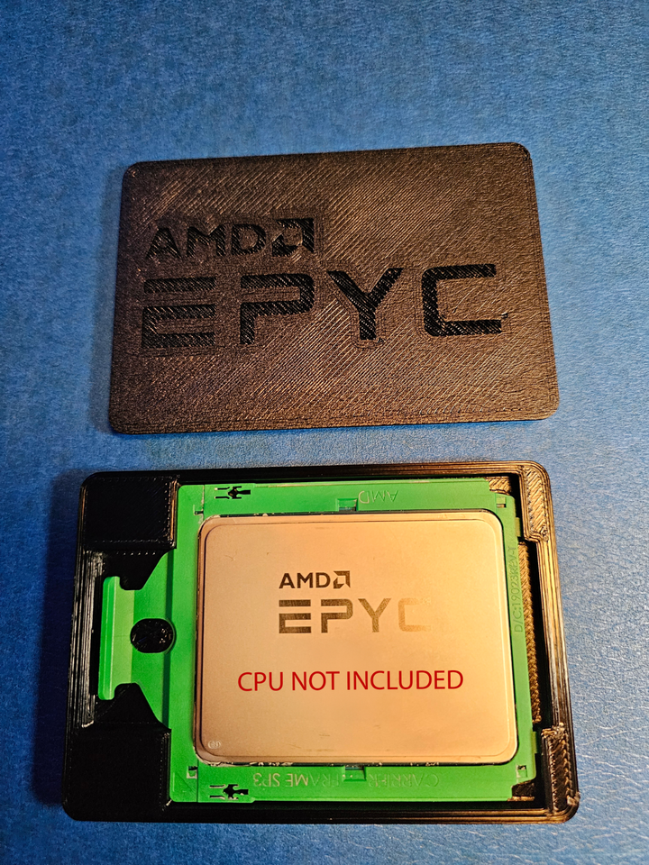 AMD SP3 CPU Tray/carrier single CPU 3D Printed TRAY only ESD-Safe ...