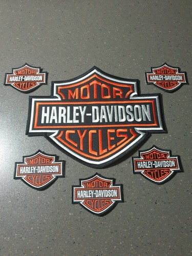 Harley-Davidson Large Back Patch 8 1/2" X 11" plus 5 Small Patches | eBay