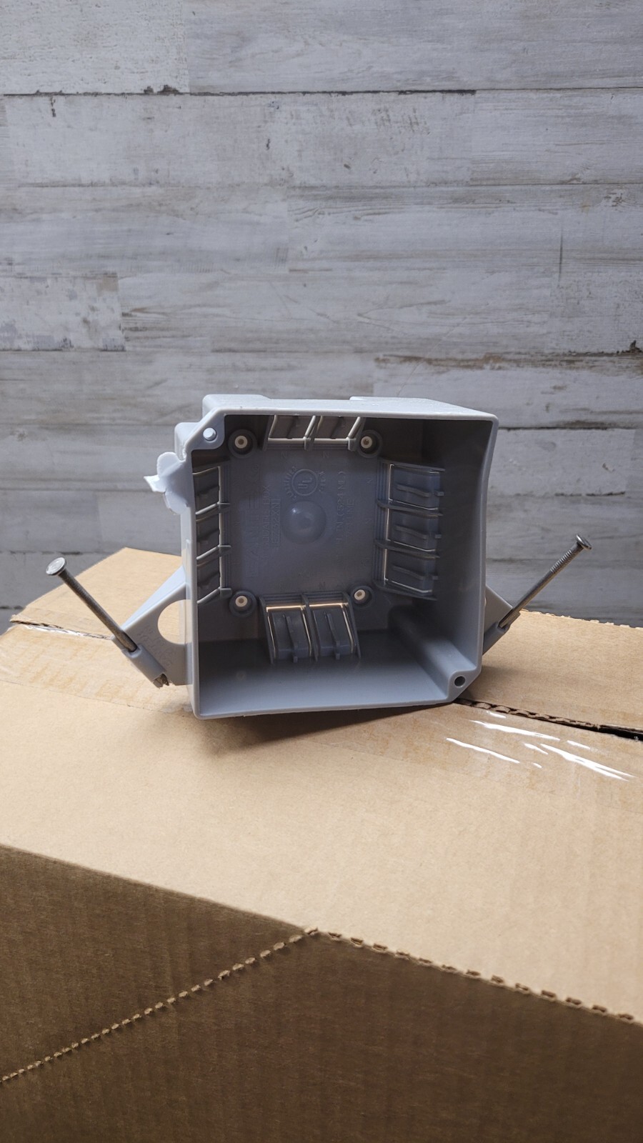 Box of 8 - New Work Deep Box Electrical Box, 4 in Sq, 32 cu. in., PVC ...