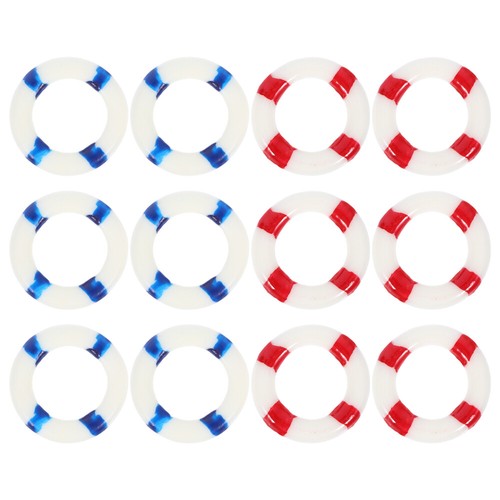 12 Pcs Décoration De Gâteau Vie Modèles D'anneaux Natation Mini Bain | eBay