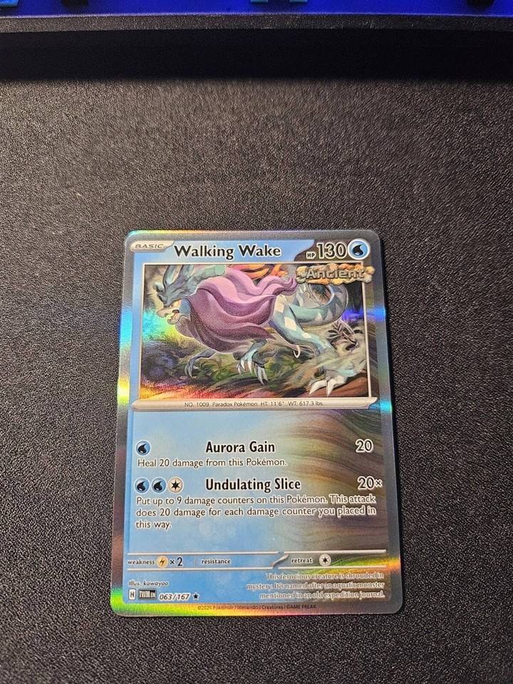 Walking Wake Twilight Masquerade Reverse Holo 063/167 Scarlet Violet ...