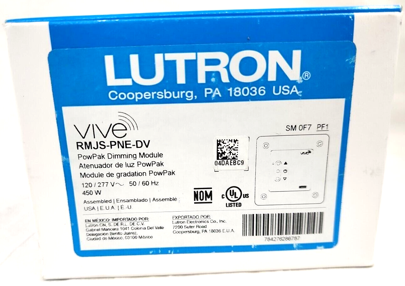 Lutron RMJS-PNE-DV Vive PowPak Phase Select Dimming BULK AVAILBLE SHIPS ...