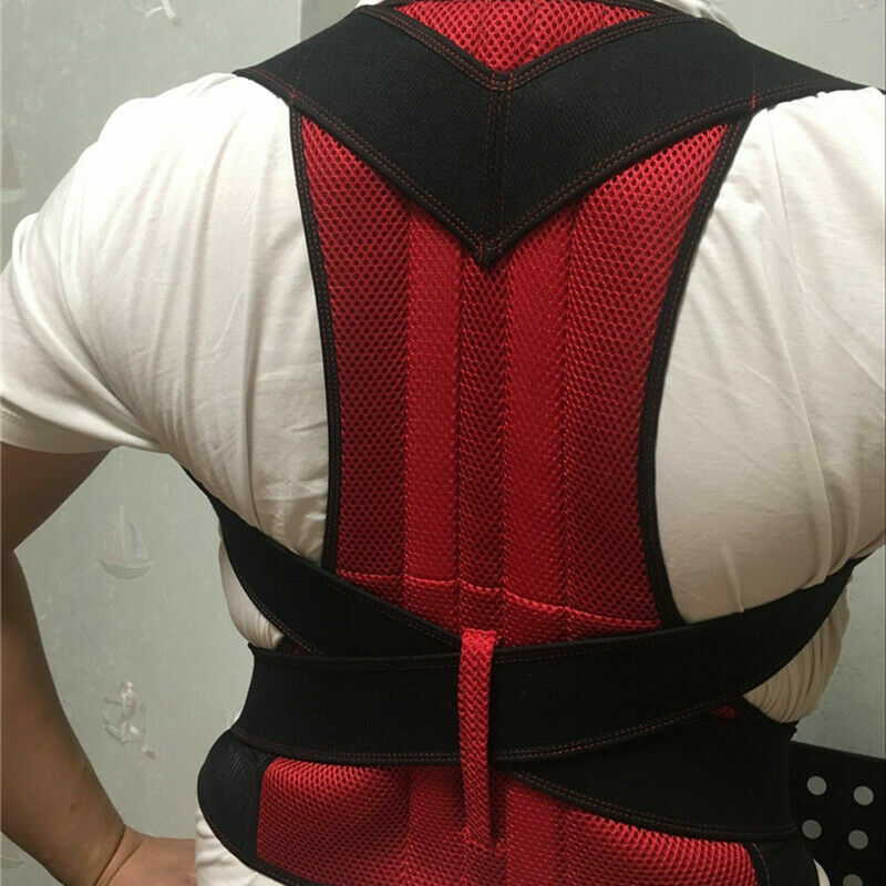 Unisex Hump Correction Brace Back Support Shoulder Lumbar Belt Therapy ...