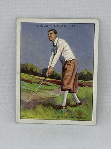 1930 Wills Famous Golfers #24 Roger H Wethered | eBay