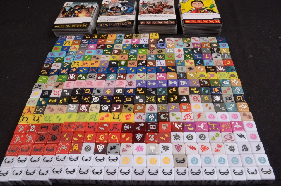 Marvel Dice Masters Avengers DC Sarter Set Lot 252 Dice 200 cards ...