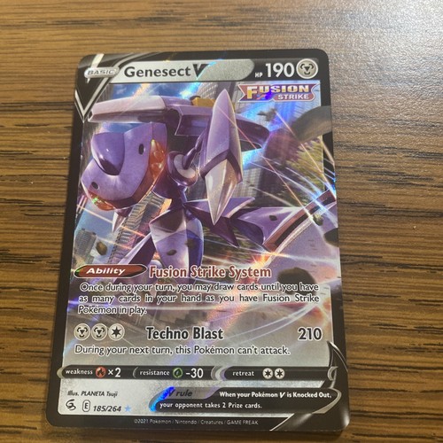Genesect V 185/264 NM/M Full Art Fusion Strike Pokemon Card D698 | eBay