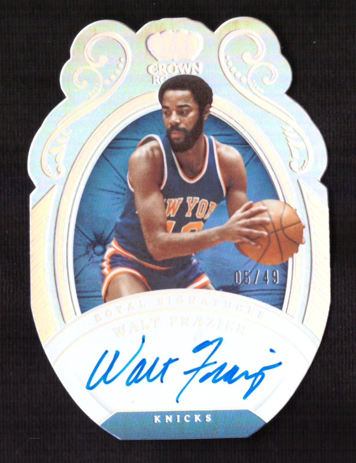 Walt Frazier 2022 Crown Royale #RS-WFZ Royal Signatures /49 Price Guide ...