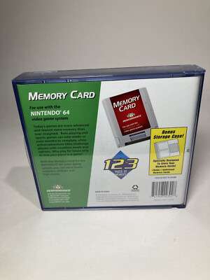 Nintendo 64 Memory Card (Performance Brand) | eBay