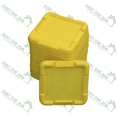 Scaffolding Safety Base Plates - 220mm Tredda Plates (YELLOW) Square ...