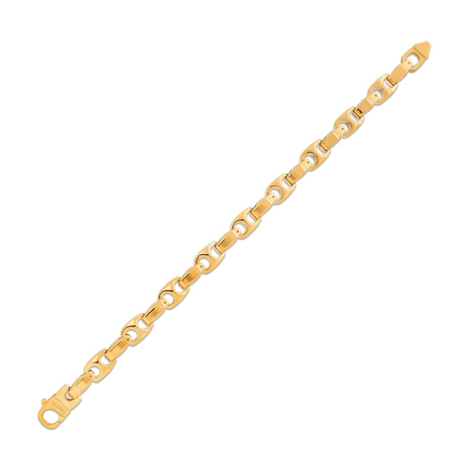 HEAVY 9.5mm BIKER TUNGSTEN CARBIDE MEN'S CHAIN (TUC 002) GOLD - FREE ...