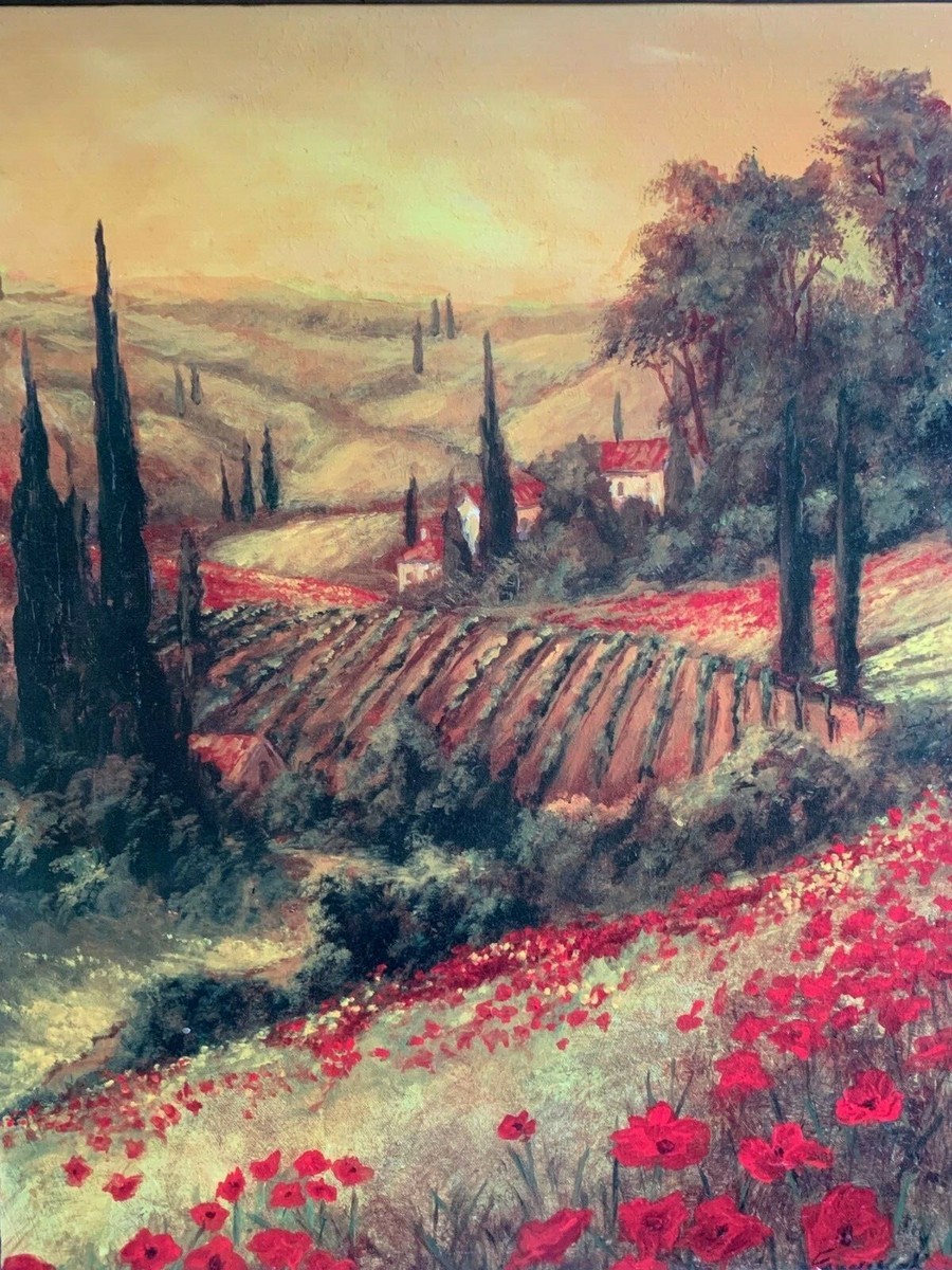 Famous Tuscany Paintings The Lavender Road Tuscany Landscape
