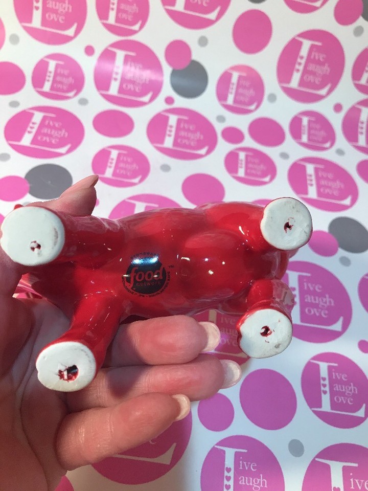 Food Network Stoneware Red Cow Creamer Pitcher | eBay