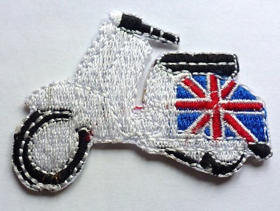 Lambretta Vespa Scooter Mod - Coudre Ou à Repasser Motard Moto Patch 50mm x 55mm | eBay