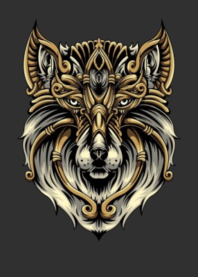 Mythical Wolf PREMIUM POSTER FILM PRINT HIGH QUALITY Thick paper | eBay ...