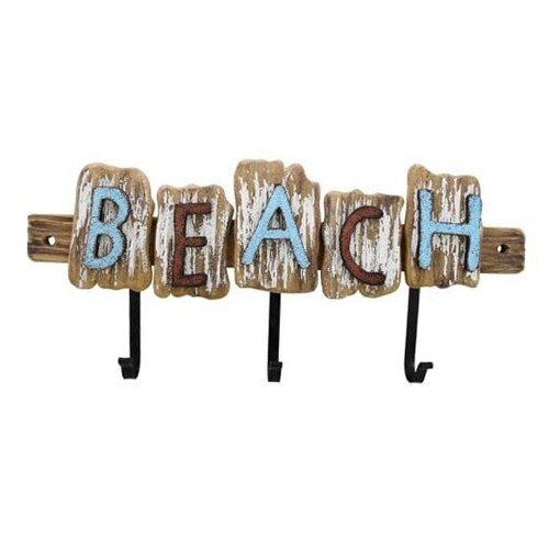 Decorative Sign Wall Mounted Coat Hook Key Hangers, Rustic Wood ...