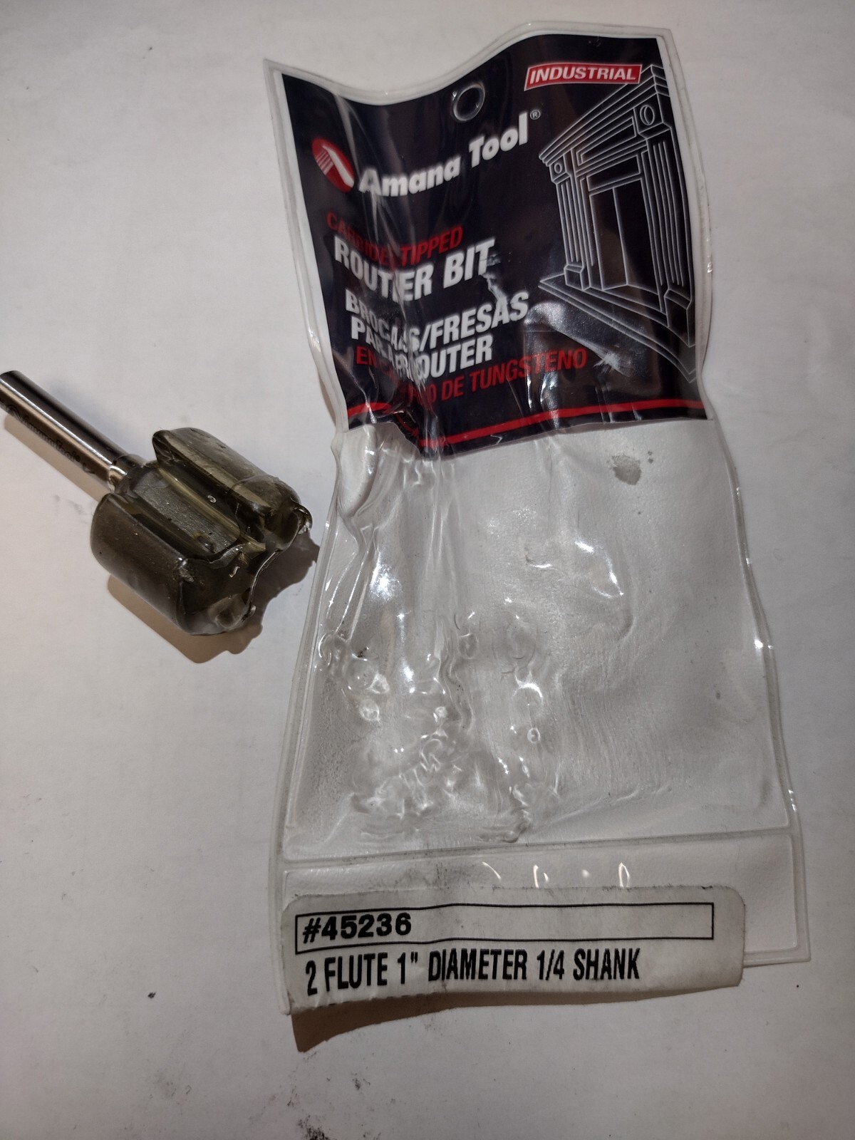 Amana Tool 45236 2 Flute Straight Plunge 1 x 3/4 x 1/4 Shank Carbide ...