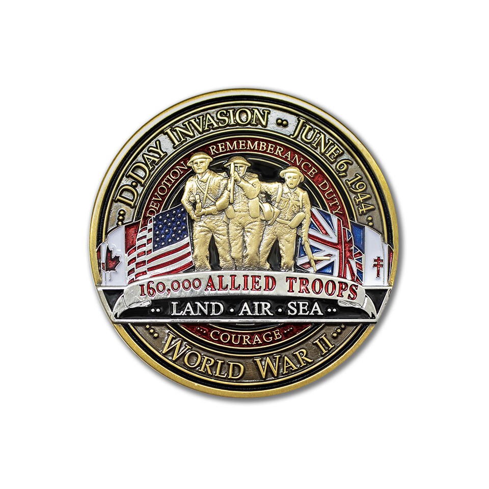 World War II - D-Day Normandy Landing Challenge Coin | eBay