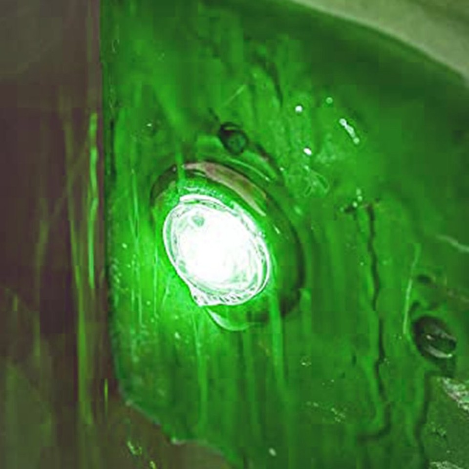 10X Round Green Pickup light Side Marker 3/4" LED LED Bullet Light 12V ...