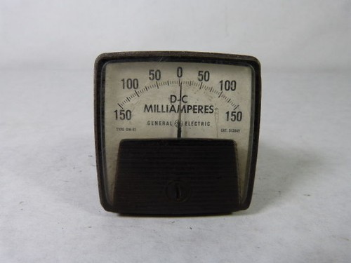 General Electric 513X45 150-0-150 DC Milliamperes Meter USED | eBay