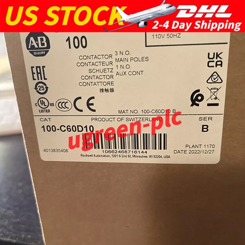 Brand New 100-C60D10 Allen-Bradley 100C60D10 AB Contactor Free Shipping ...