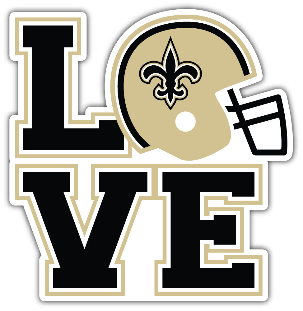New Orleans Saints Love NFL Sport Car Bumper Sticker Decal "SIZES" | eBay