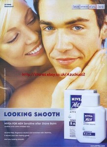 Nivea For Men Sensitive Balm "Looking Smooth" 2003 Magazine Advert #74 ...