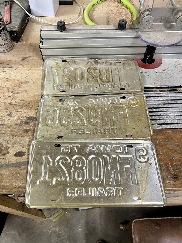 1977 Bremer County Iowa Trailer License Plates | eBay