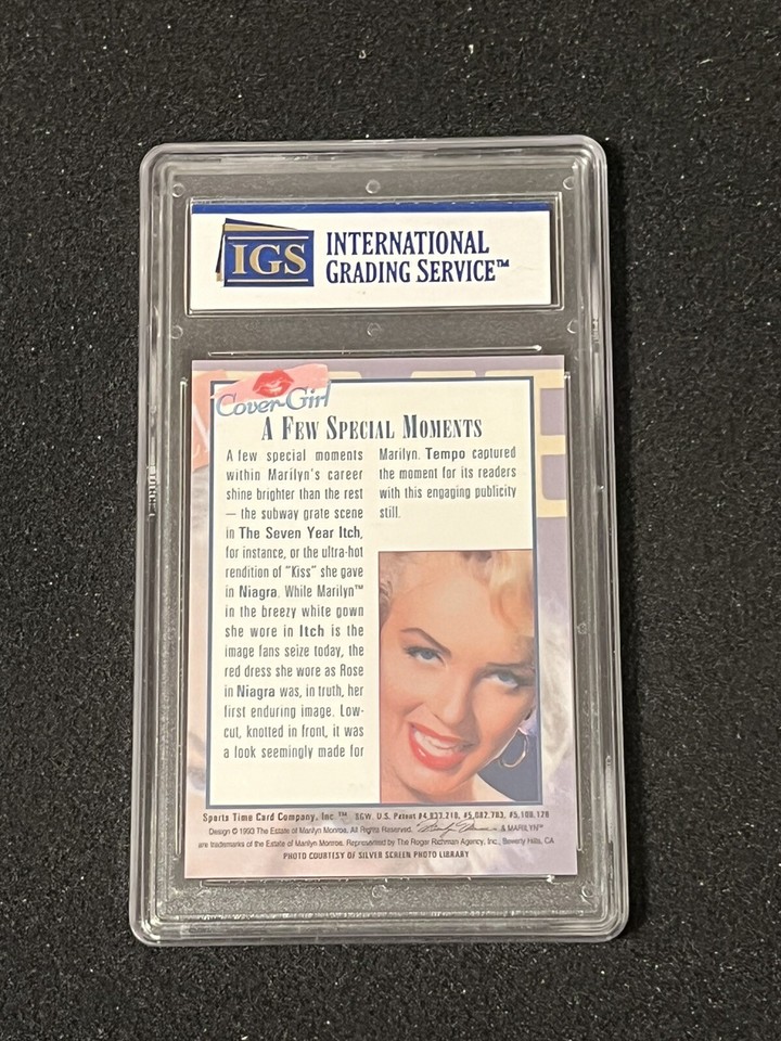 Marilyn Monroe 1993 Cover Girl Chrome Tempo Limited Edition /600 IGS 10 Gem Mint | eBay