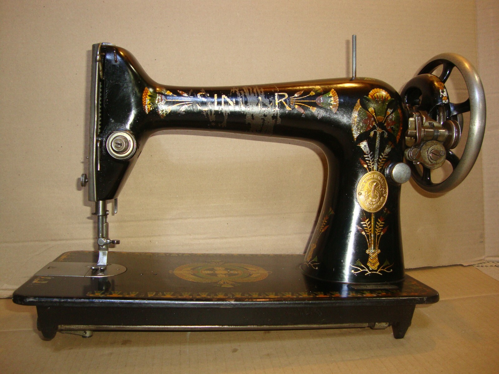 ANTIQUE SINGER SEWING MACHINE HEAD MODEL 66 'LOTUS', SERVICED | eBay