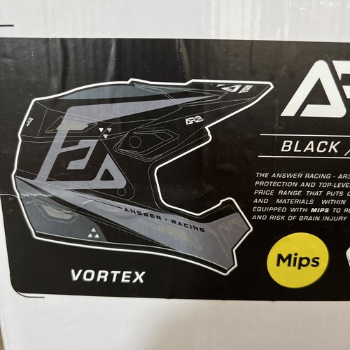 Answer Racing AR3 Vortex Helmet with MIPS Black / Gravel - Adult 2XL ...