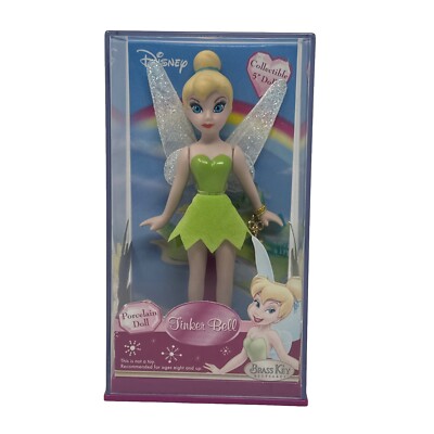 Disney Tinker Bell Brass Key Keepsakes 5” Porcelain Doll NIB | eBay