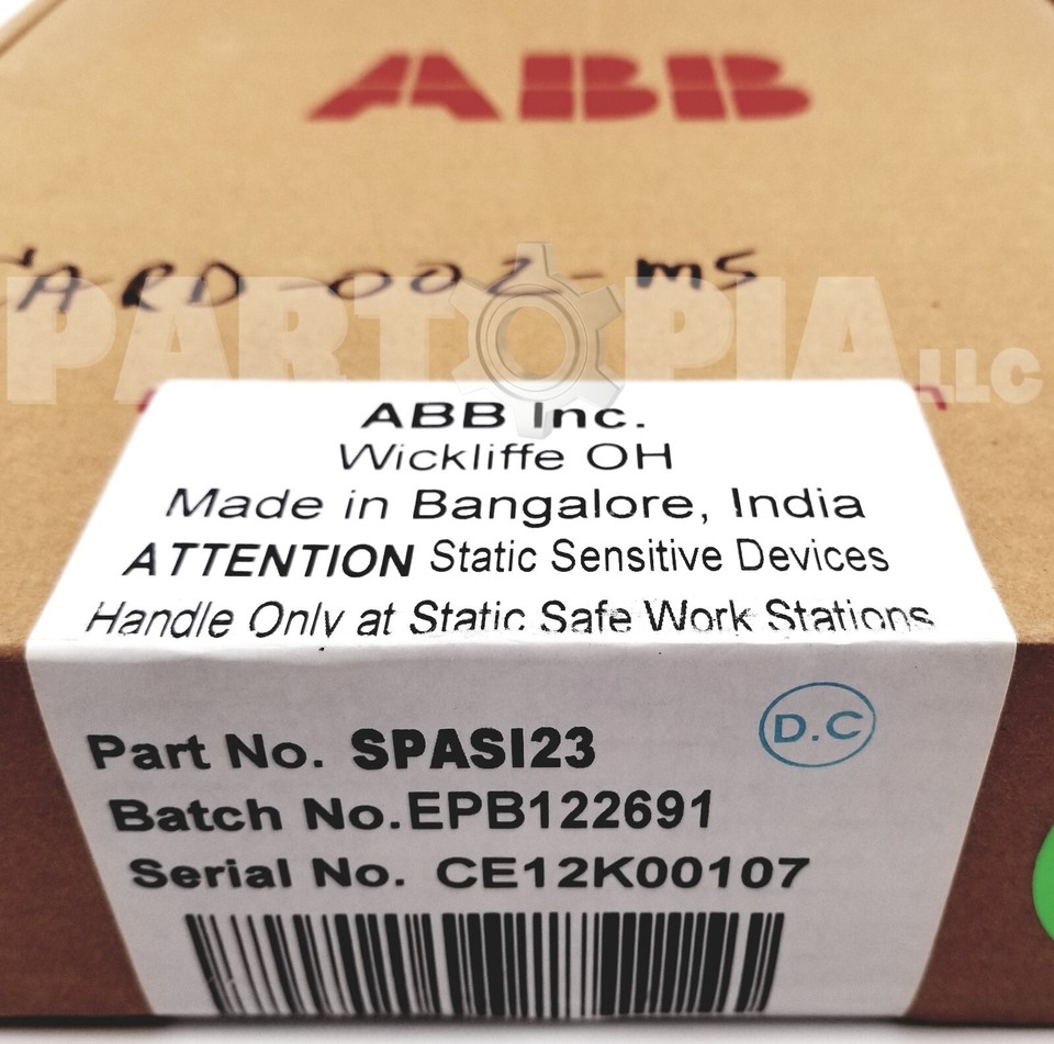 ABB, SPASI23 Analog Input Module, Symphony Plus, ASI23, Firmware Rev. C.0, USA | eBay