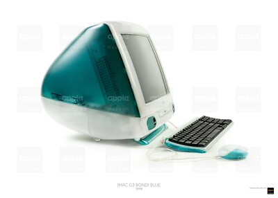 Apple iMac G3 Bondi Blue poster B 30x40cm | eBay