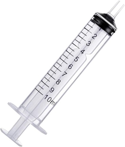 20 Pack 10ml Plastic Sterile Syringes for Science Labs, Liquids ...