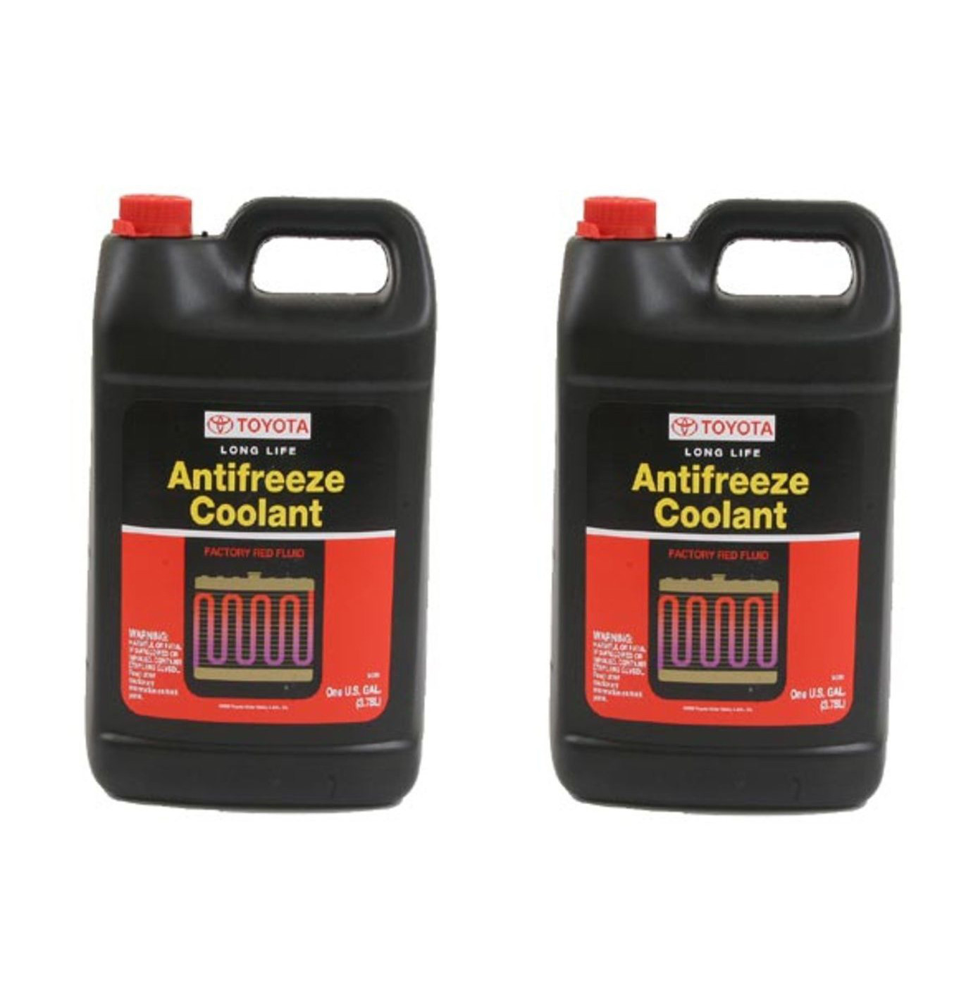 For Lexus Toyota Engine Coolant Antifreeze Red 2 Gallons Genuine 00272 ...