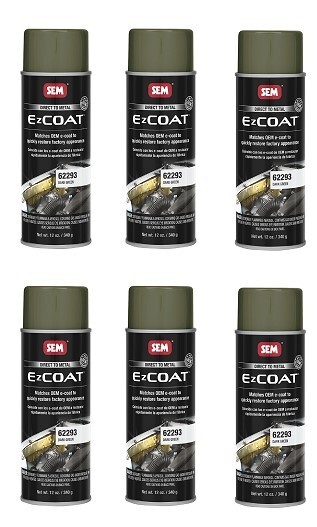 SEM 62293 EZ Coat Dark Green Direct To Metal Spray Paint (6 Pack) | eBay