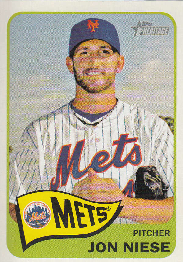2014 Topps Heritage #186 Jon Niese Mets NM-MT | eBay