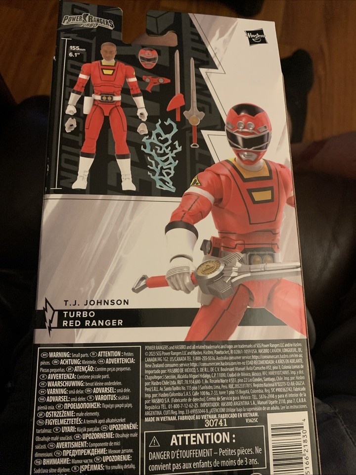 Power Rangers Lightning Collection Turbo Red Ranger 6-Inch Action ...