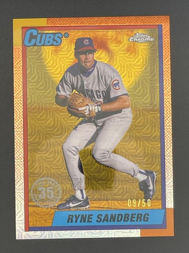 Ryne Sandberg 2025 Topps 1990 Silver Pack Gold Mojo /50 #T90C-27 HOF ...