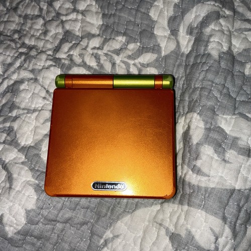 Nintendo Game Boy Advance SP GBA SP Lime Green & Orange Shrek Edition ...