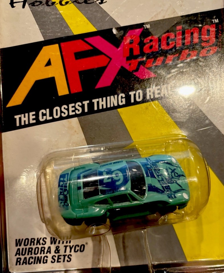 AFX TOMY TURBO PORSCHE 959 Green & Blue #63 New Super G Plus Mega G SRT AURORA | eBay
