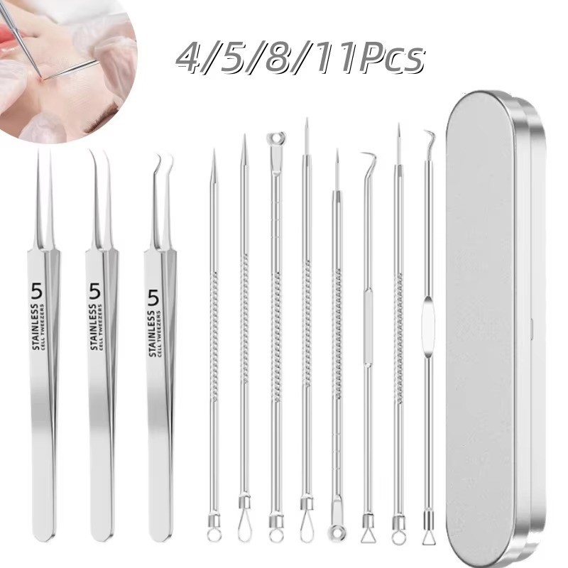 Acne Needle Blackhead Remover Pimple Blemish Comedone Extractor Tweezer ...